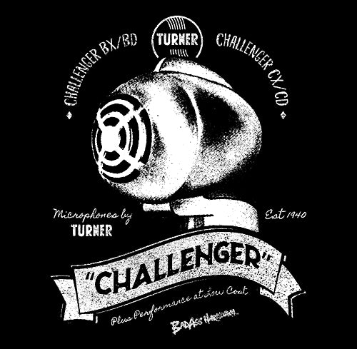 Turner Challenger Retro Vintage Microphone T-shirt